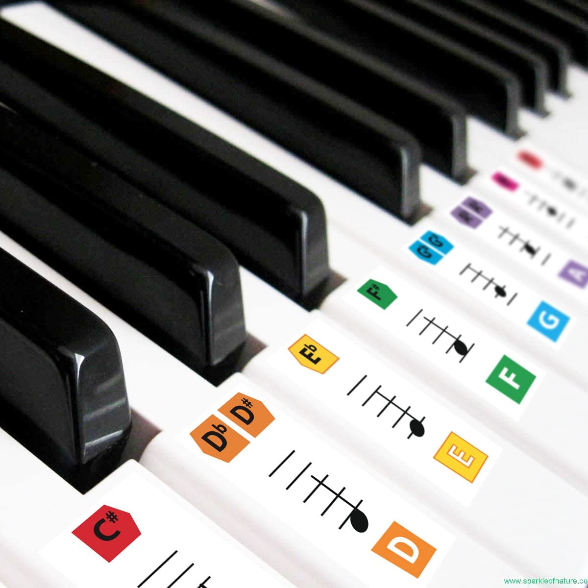 Colorful Piano Keys